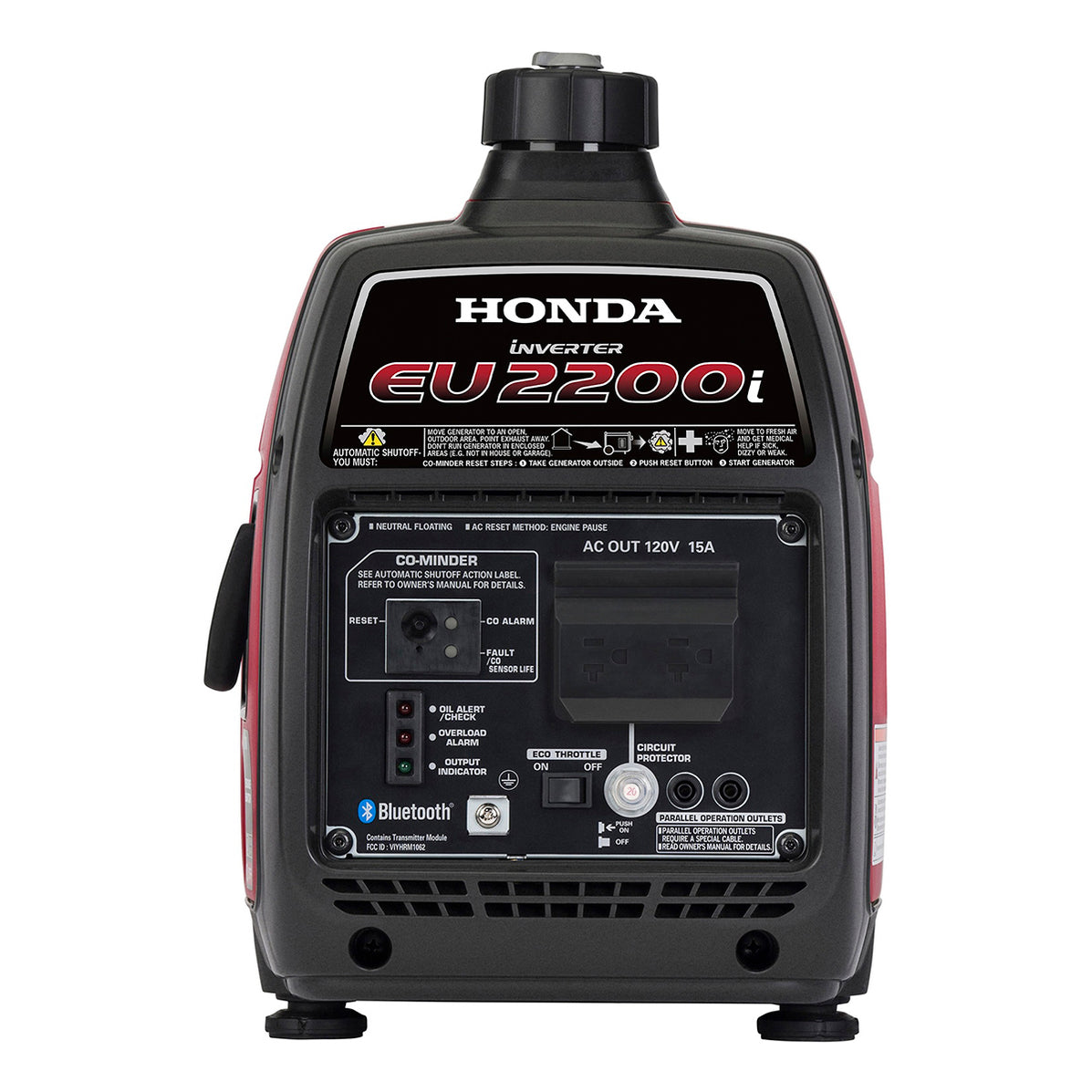 Honda EU2200i 2,200W GEN4 Quiet Gas Portable Inverter Generator w/ CO ...