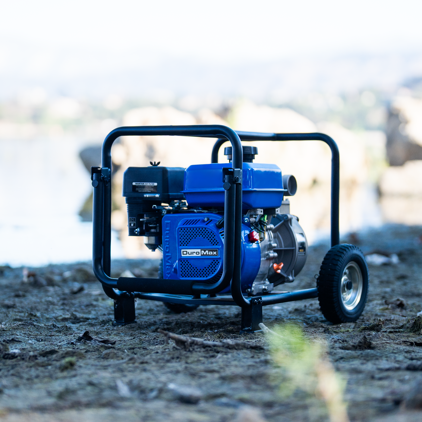 DuroMax XP20HP 500cc 1-Inch Shaft Recoil Start Gasoline Engine ...