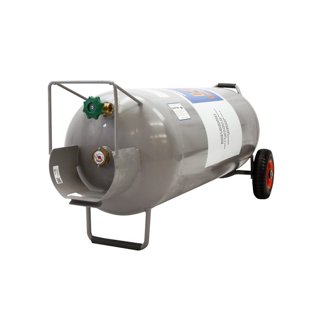 Flame King YSN100HOG 100 LBS Horizontal/Vertical Propane Cylinder w/ P ...
