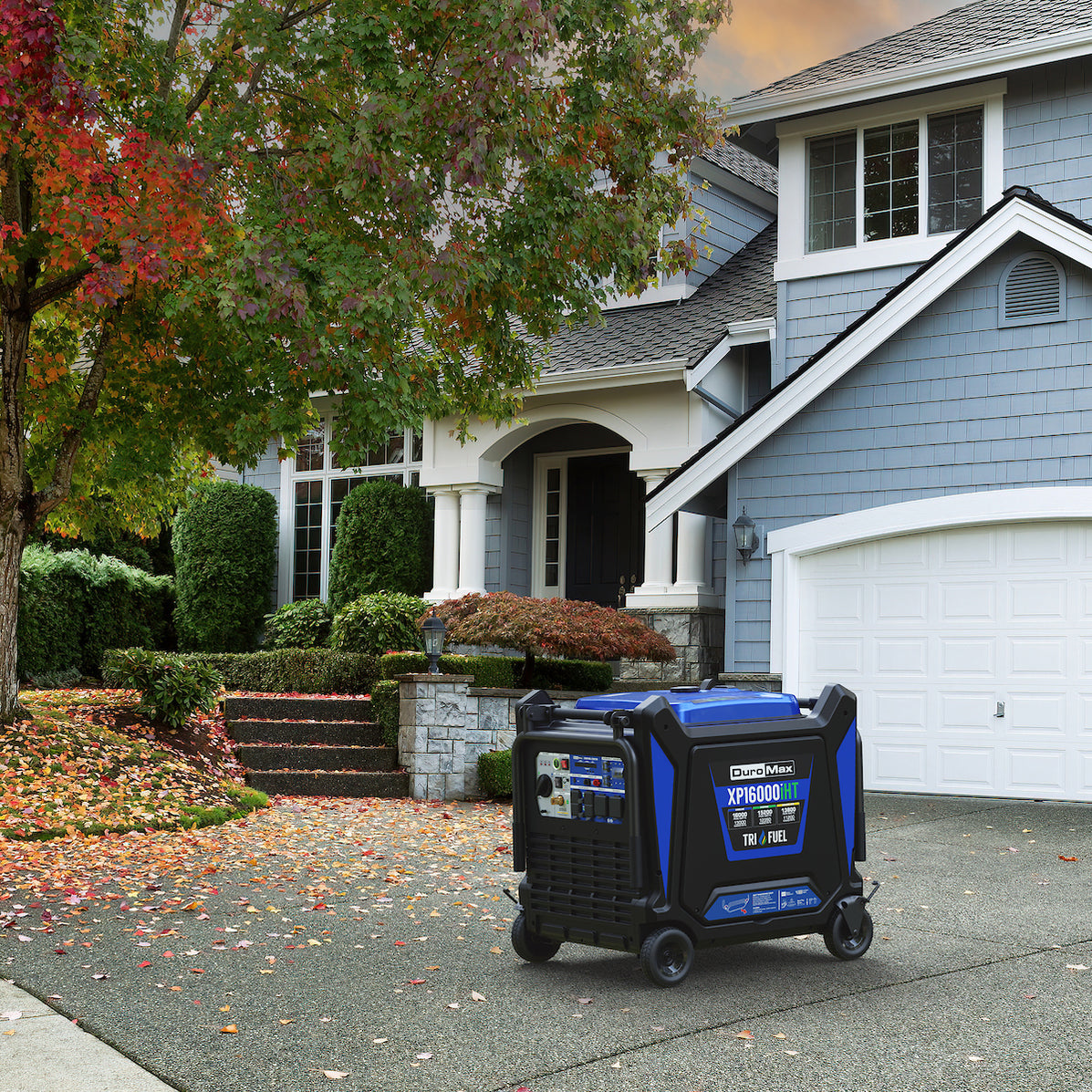 DuroMax XP16000iHT 16,000 Watt Tri Fuel Portable Inverter Generator ...
