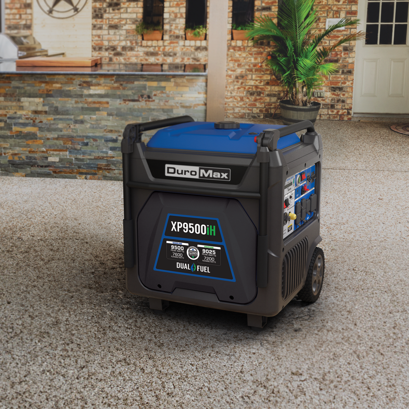 DuroMax XP9500iH 9,500 Watt Portable Dual Fuel Inverter Generator - Qu ...