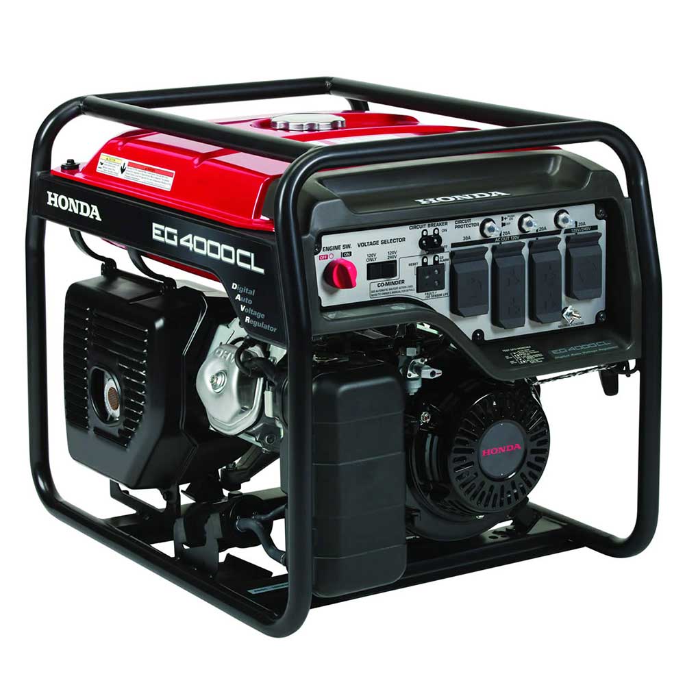 Honda EG4000CL4000 Watt Portable Gas Power Generator w/ CO-Minder ...