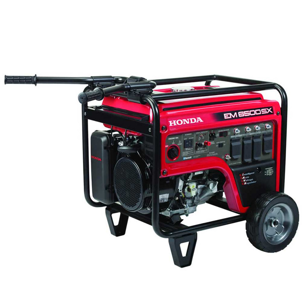 Honda EM6500S 6,500 Watt 120/240V Electric Start Portable Generator w ...