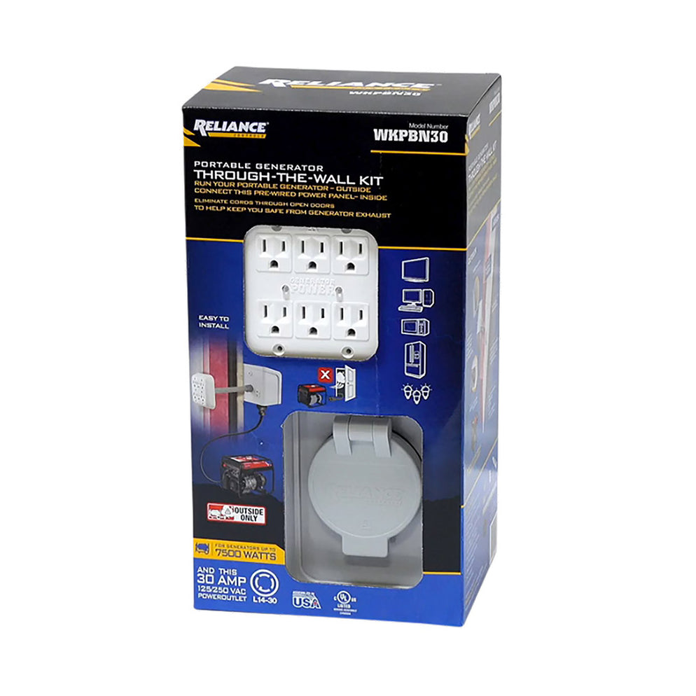 Reliance WKPBN30 Portable Generator Through the Wall Kit - Gray ...