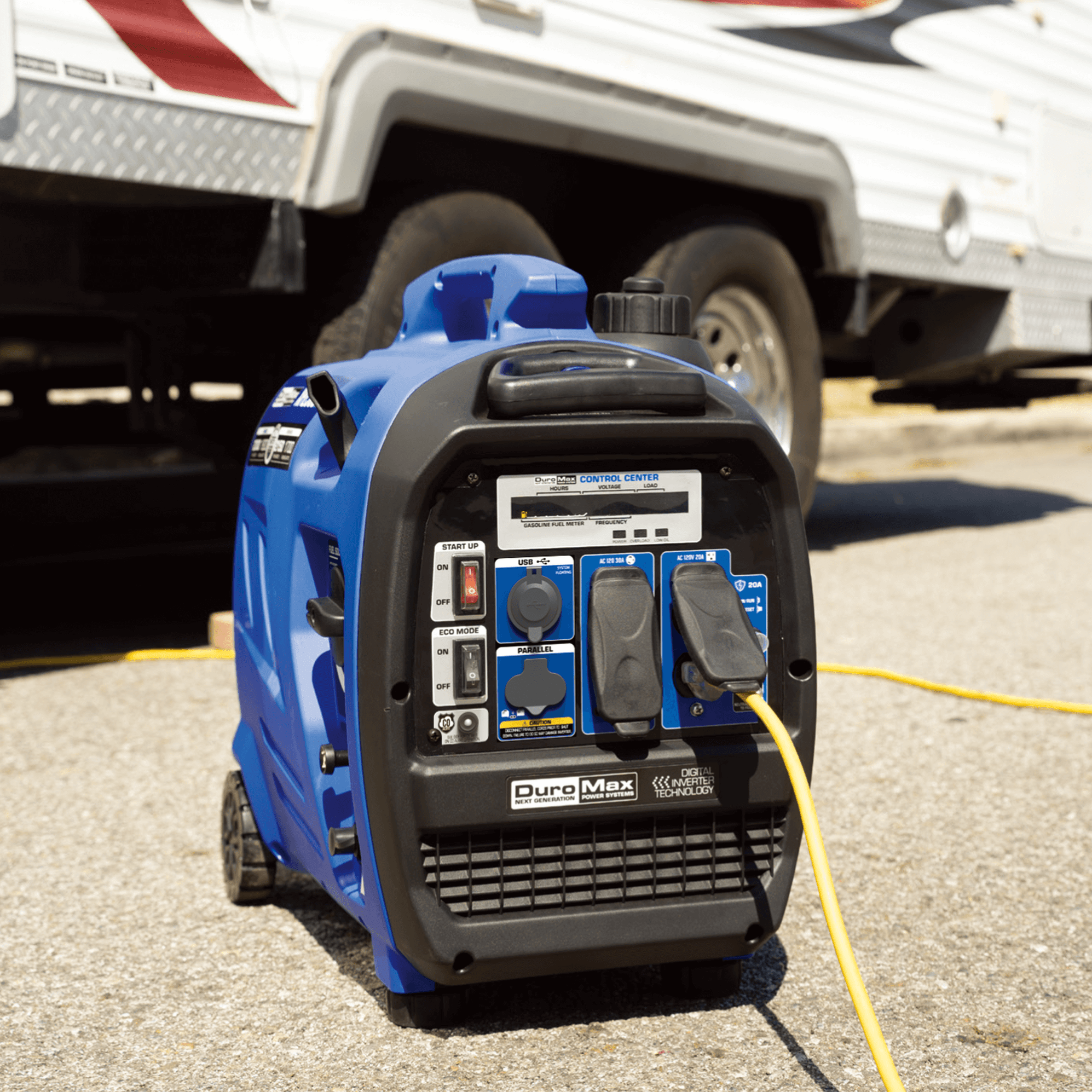 DuroMax XP2300iH 2,300 Watt Portable Dual Fuel Inverter Generator - Qu ...